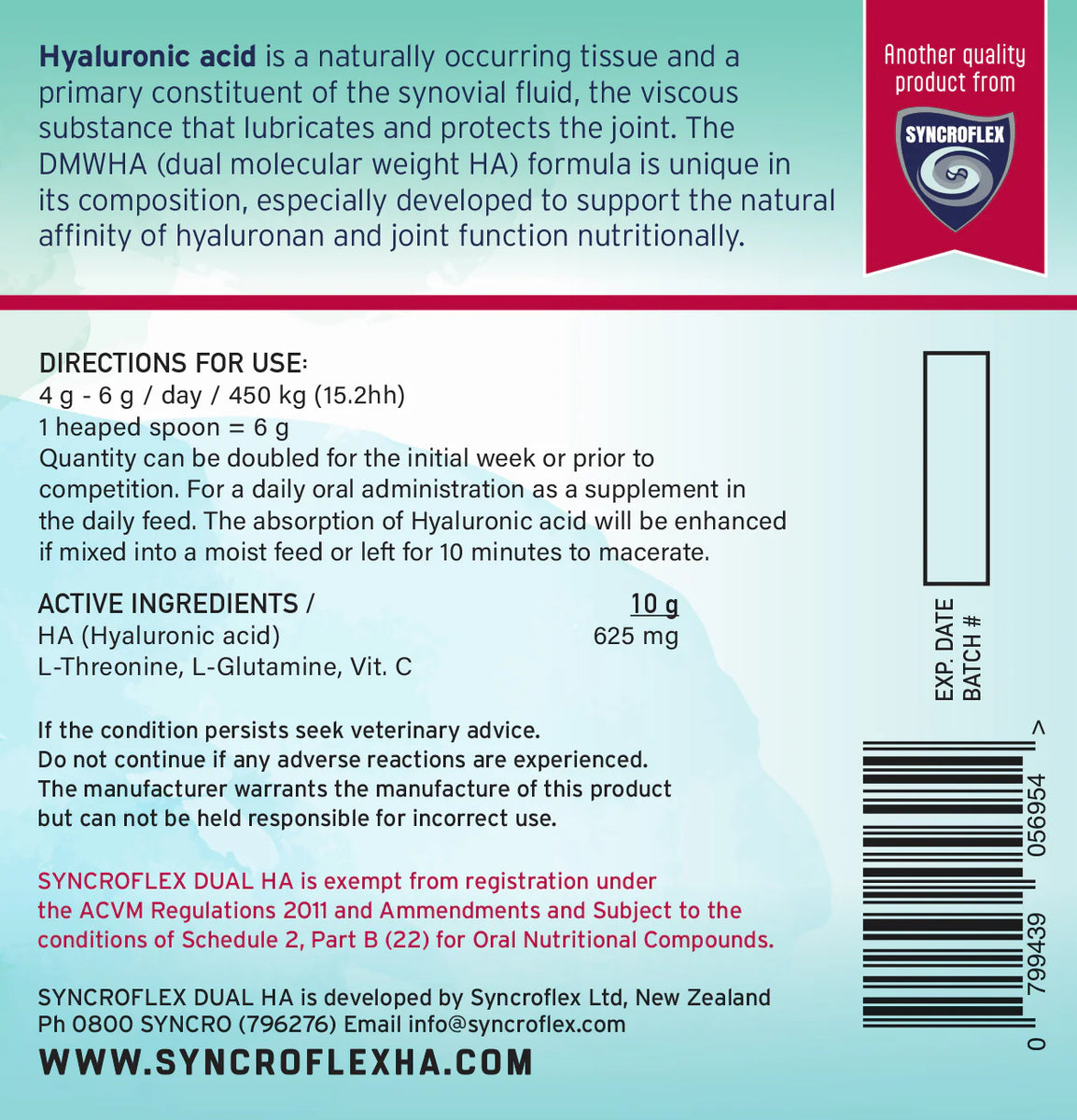 Syncroflex Dual HA 400G – Summit Grains and Saddlery