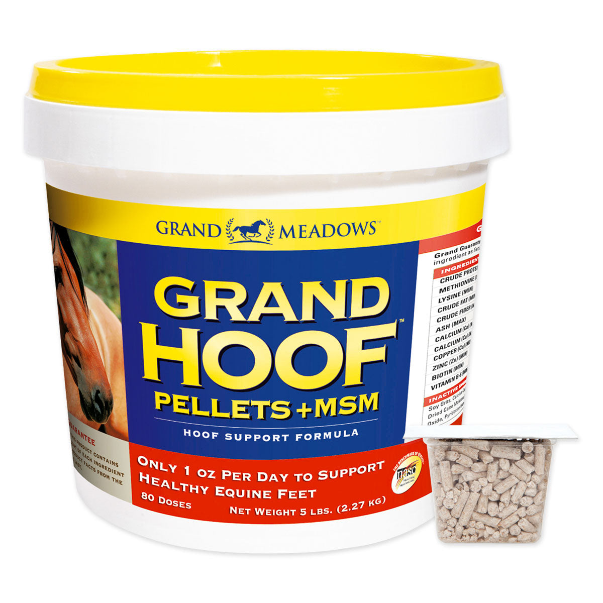 Grand Meadows Grand Hoof Pellets + MSM – Summit Grains and Saddlery