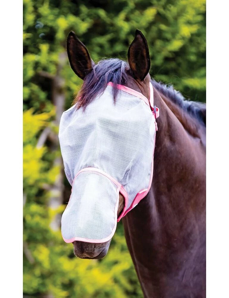 Saxon Buzz Away Fly Mask with Nose – Summit Grains and Saddlery